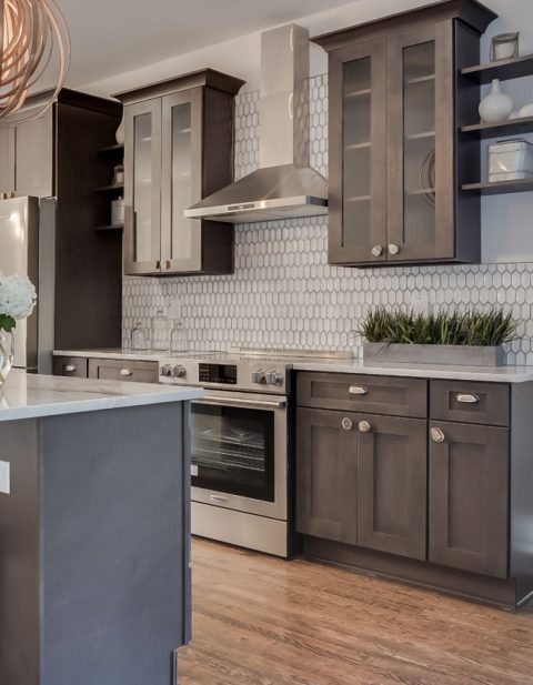 Greystone Shaker | Kitchen Remodeling NH | Benchmark Homes